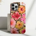 Beachy Summer Cheetah and Tropical Floral Collage Phone Case with ...