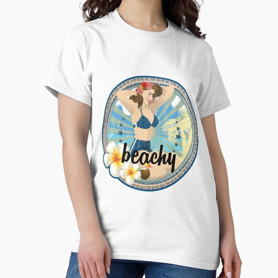 Beachy Waves Coastal Shirt, Coastal Vacation Tee, Casual Ocean Shirt ...