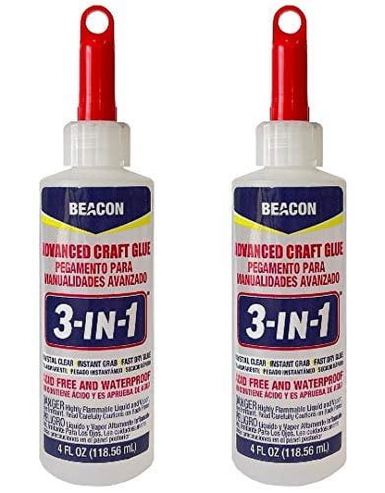 Beacon 3-in-1 Advanced Crafting Glue, 4-Ounce, 2-Pack - Walmart.com