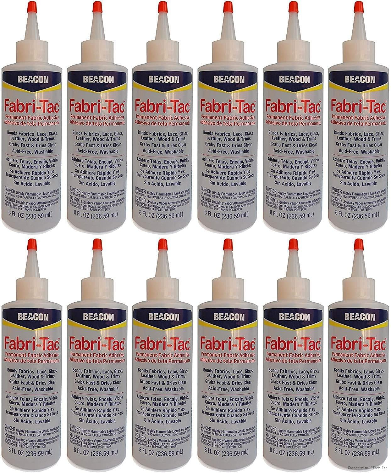Beacon Fabri-Tac Permanent Adhesive, 8 Ounce Bottle - Premium Crafting ...