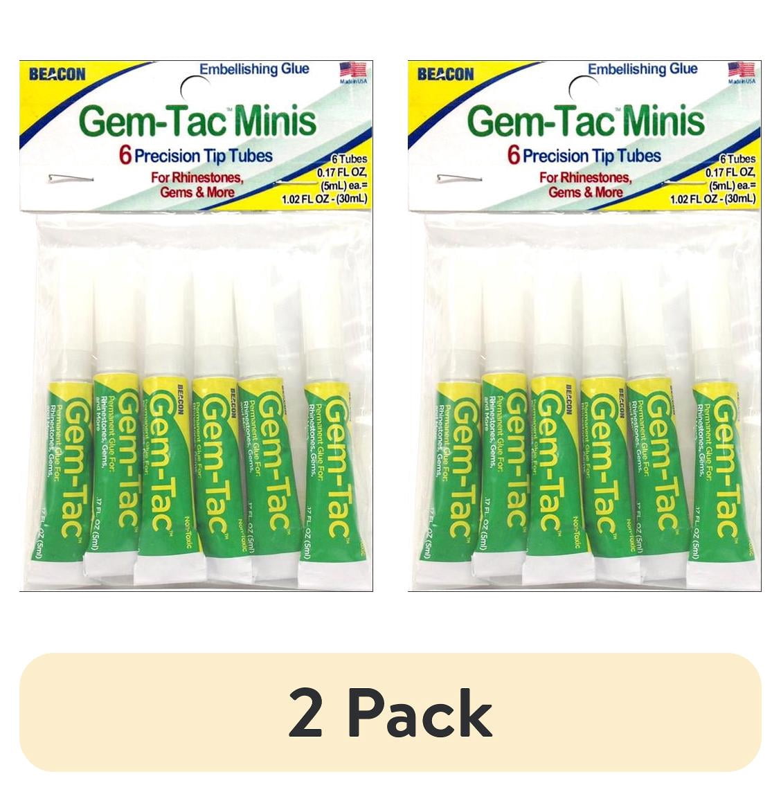 (2 pack) Beacon Gem-Tac Glue Mini 6pc - Walmart.com