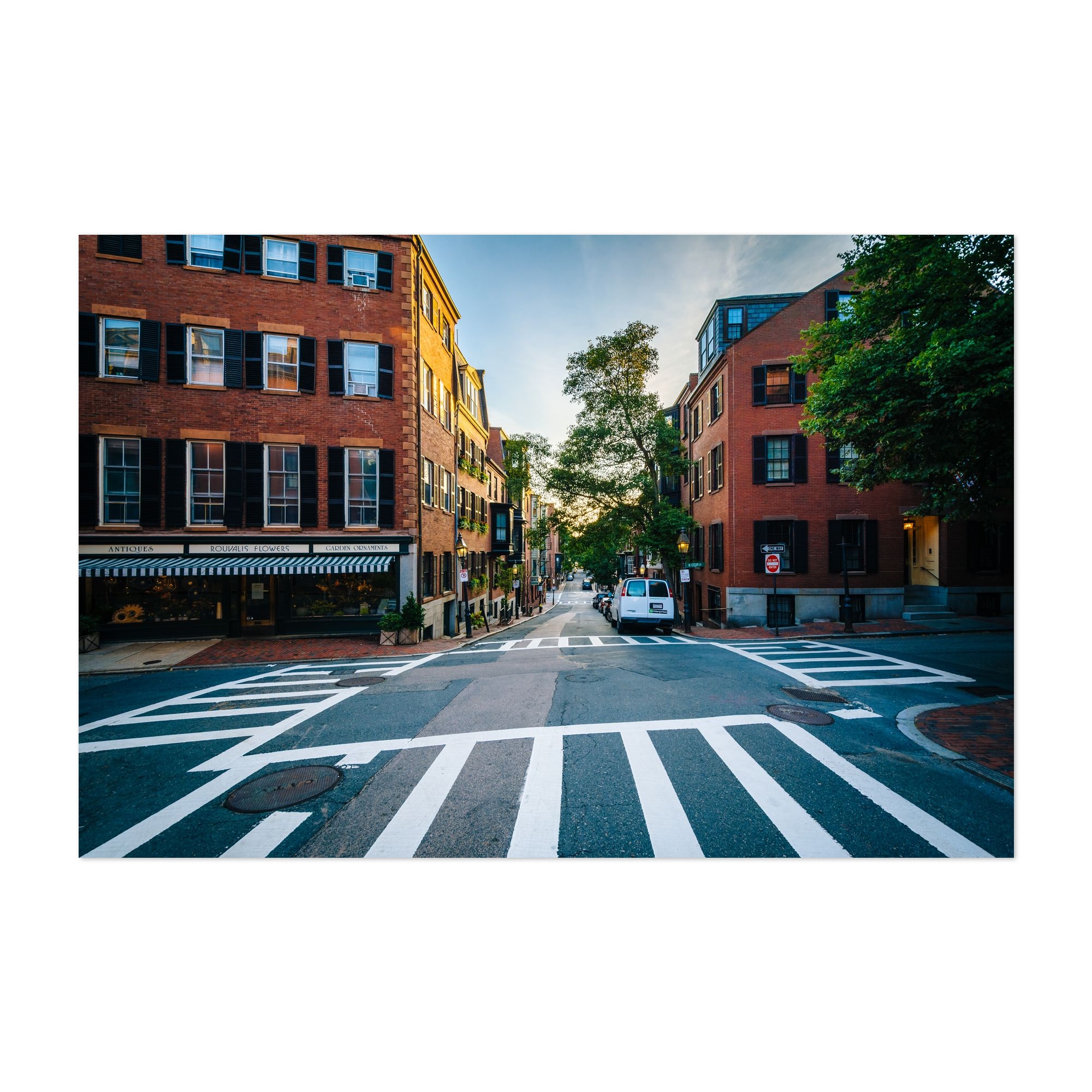 Beacon Hill Intersection - Boston Massachusetts Photography Unframed ...