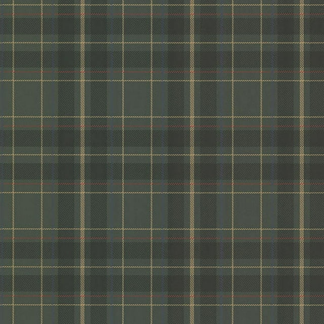 Free Shipping! Beacon House Caledonia Dark Green Plaid Unpasted Non ...