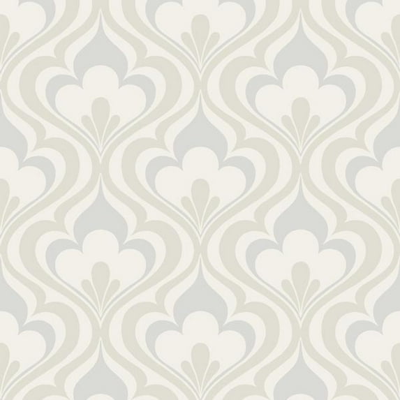 Open Box Beacon House Lola Grey Ogee Bargello Wallpaper - Walmart.com