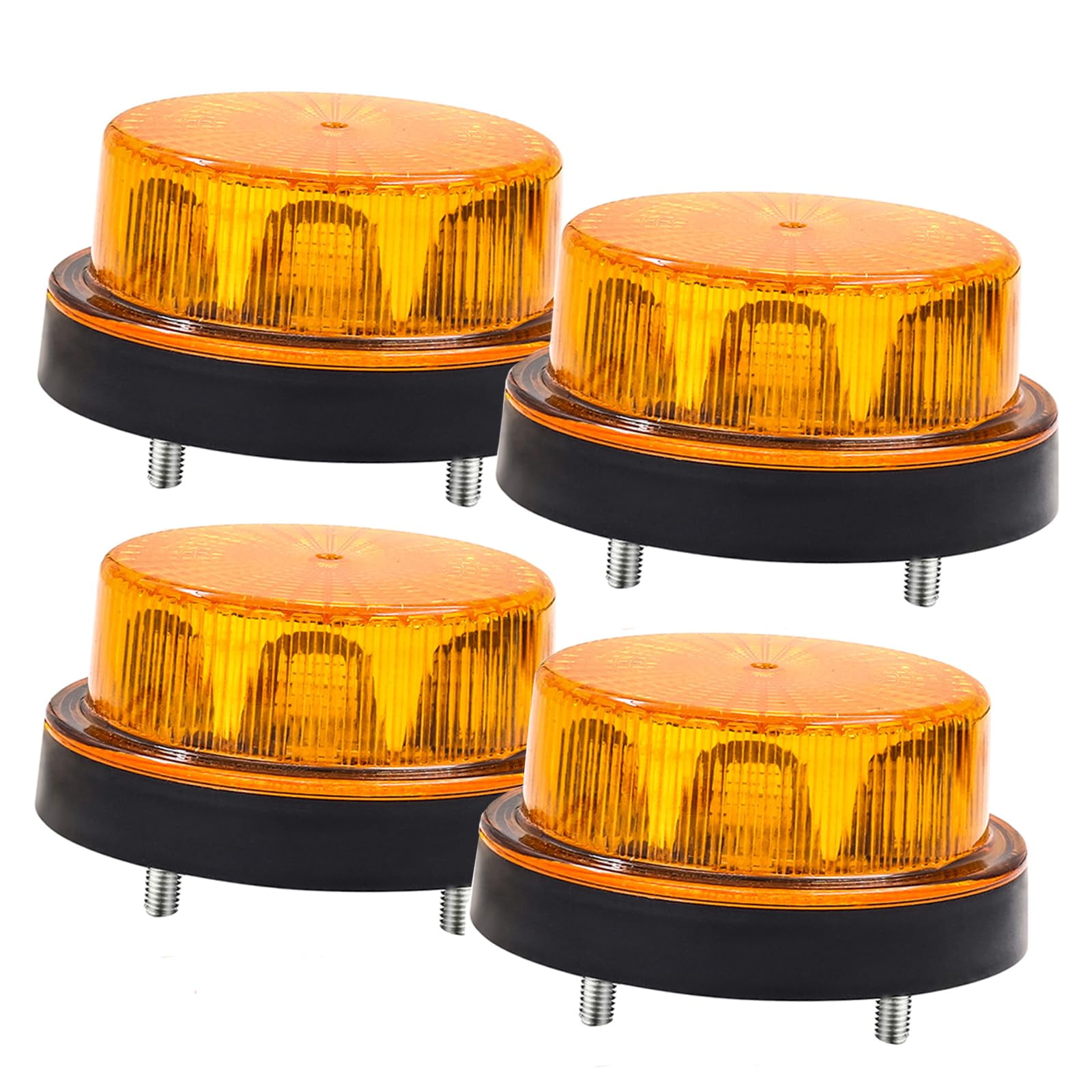 Beacon Lights For Trucks, 12-24V Led Round Warning Light, Amber ...