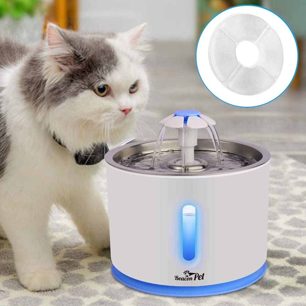 Beacon Pet 81oz. Pet Fountain, 2.4L Automatic Cat Water Fountain ...