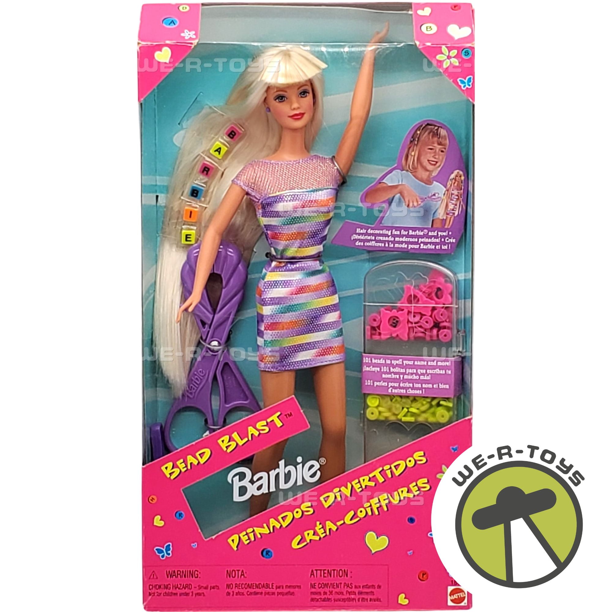 Bead Blast Barbie Doll 1997 Mattel 18888 - Walmart.com
