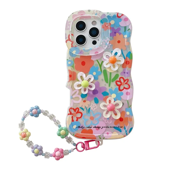 Bead Bracelet Chain Phone Case For iPhone 16 17 15 14 13 11 12 Pro Max ...