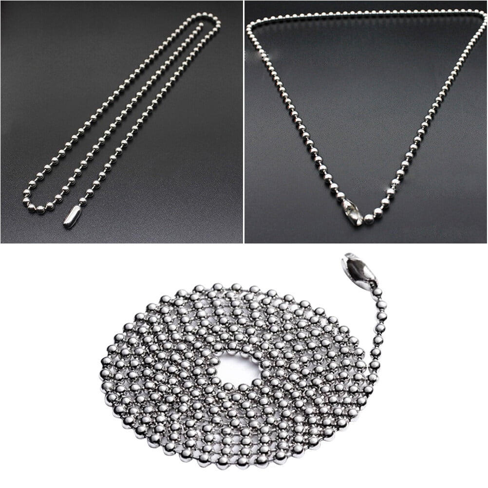 Bead Chain Stainless Steel Connector Clasp Ball for Dog Tags Extension ...