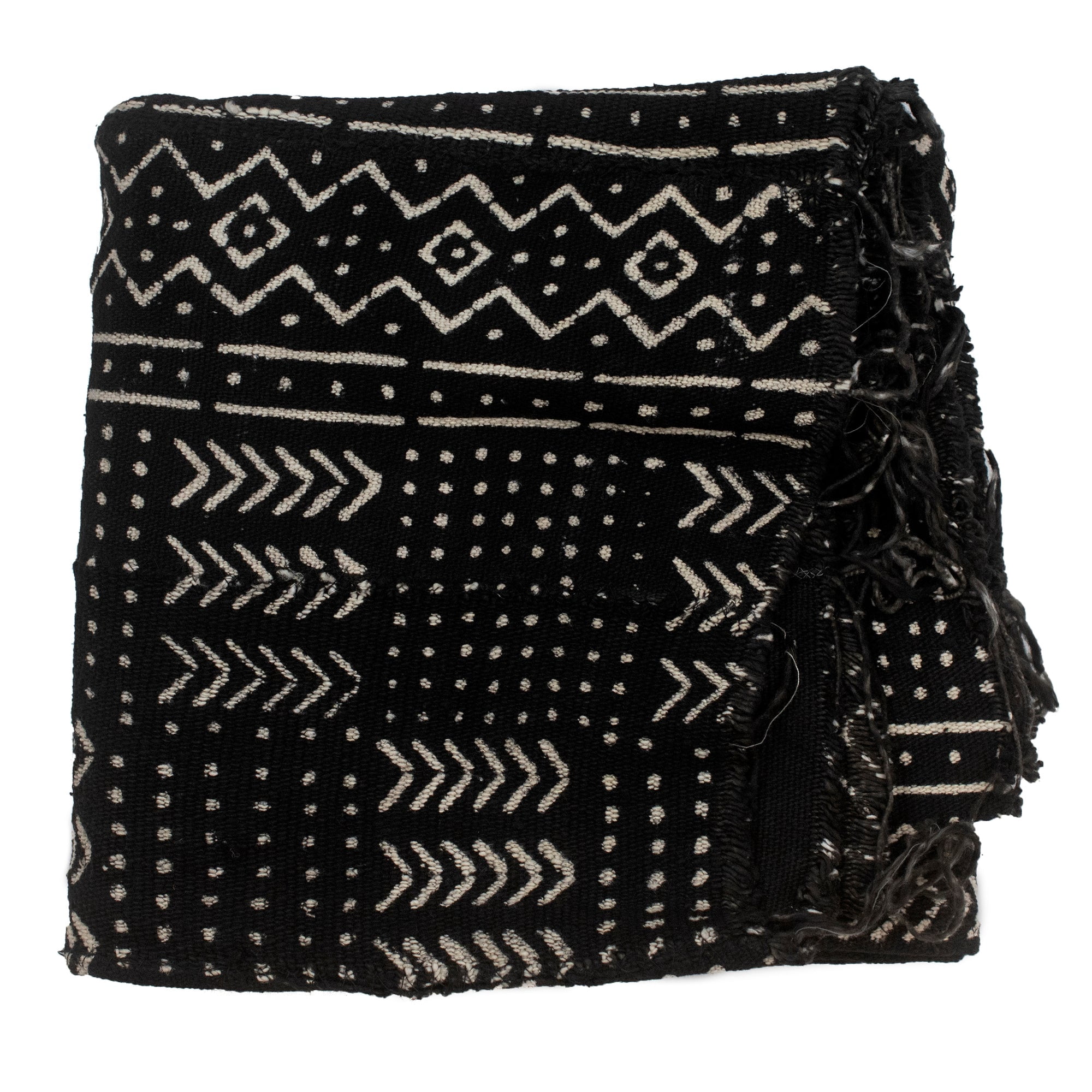The Bead Chest Ebony Black Bogolan Mali Mud Cloth - Handmade African ...