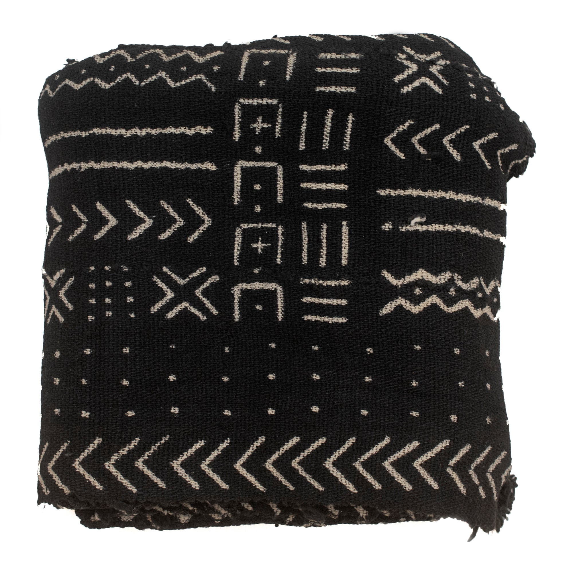 The Bead Chest Ebony Black Bogolan Mali Mud Cloth - Handmade African ...