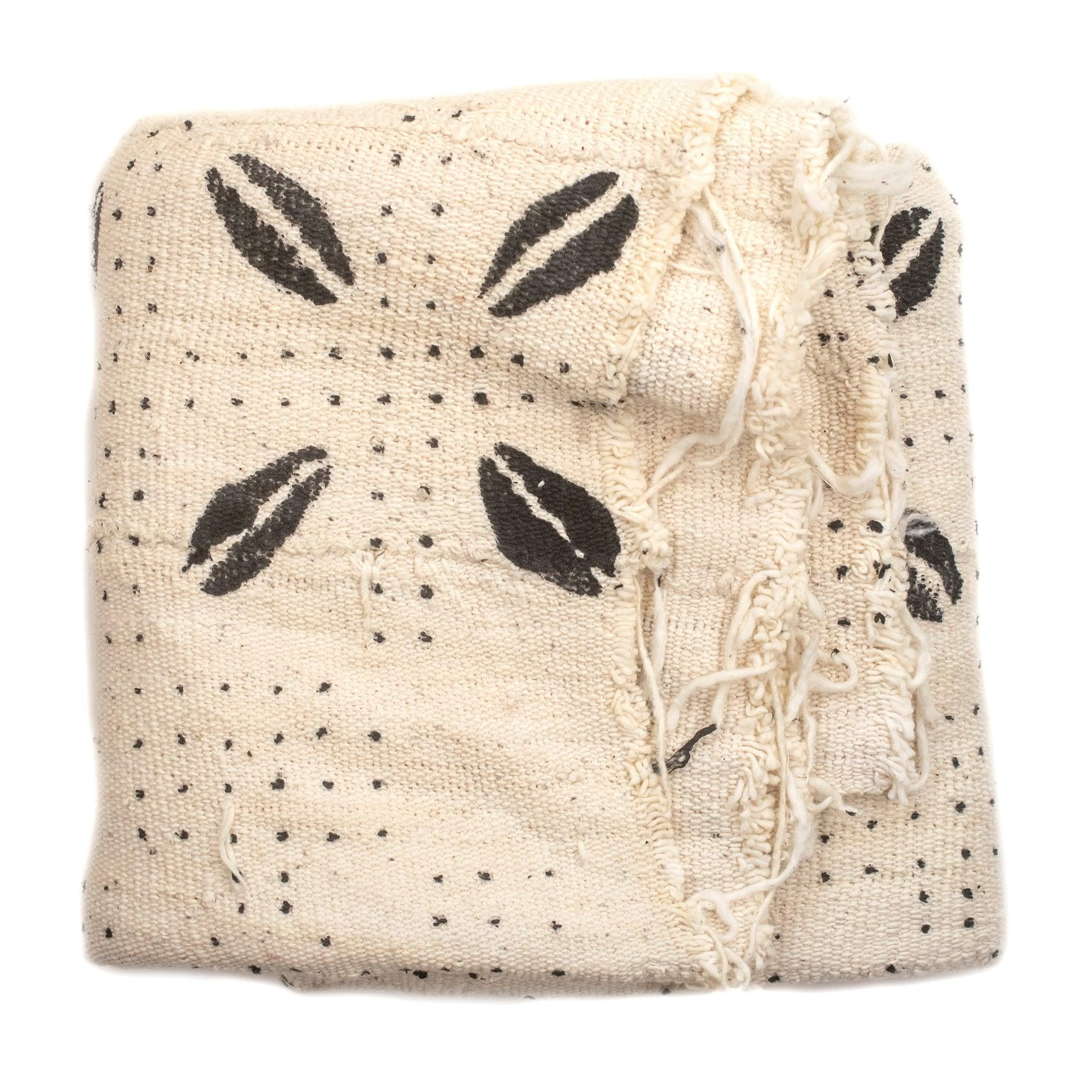 The Bead Chest White Bogolan Mali Mud Cloth - Handmade African Textile ...