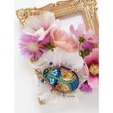 Bead Embroidery Decoration Kit Azurite AD-084 - Walmart.com