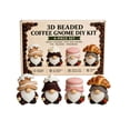 Bead Embroidery Kit for Beginners, DIY Beaded Coffee Gnome Art and ...
