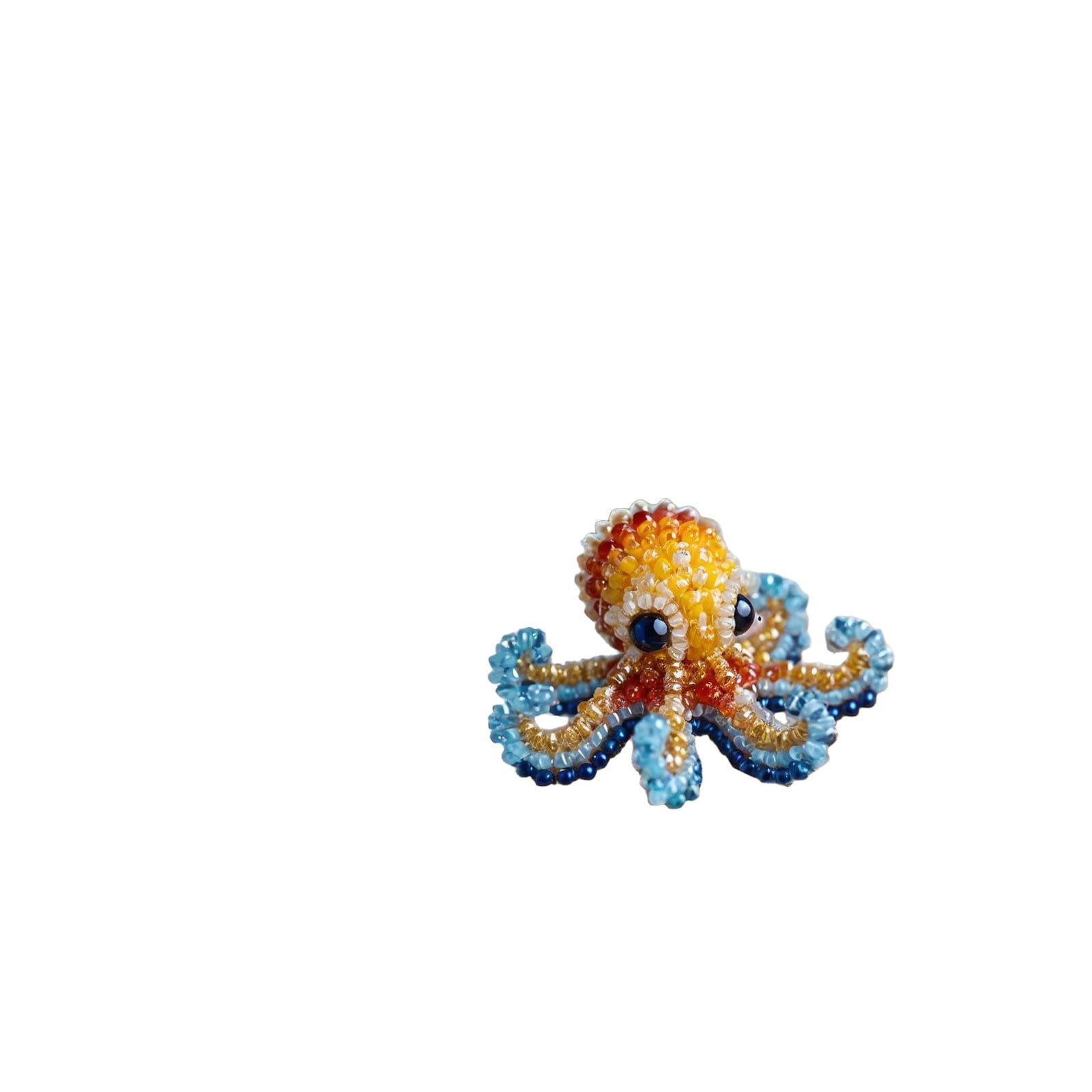 Bead Embroidery Kit Featuring Sparkling Octopus Design – Perfect for ...