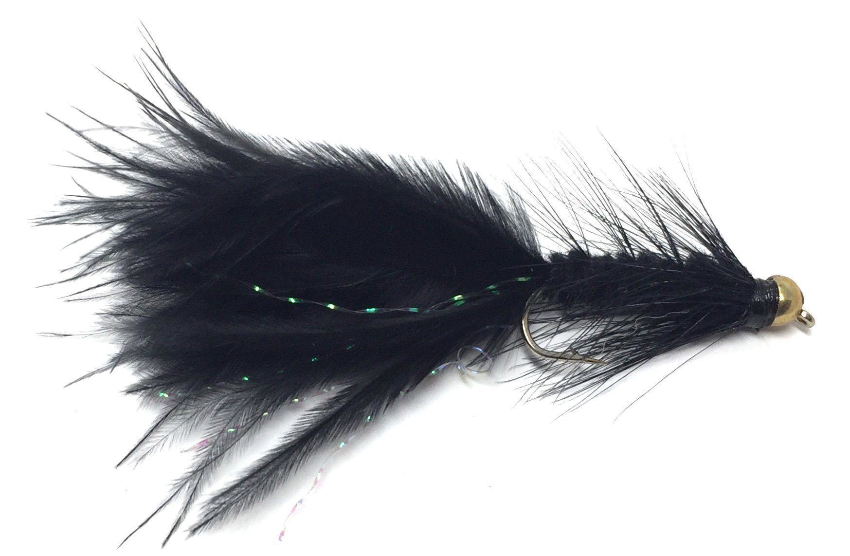 Bead Head Wooly Bugger Fly Fishing Flies - One Dozen - Many Colors and ...