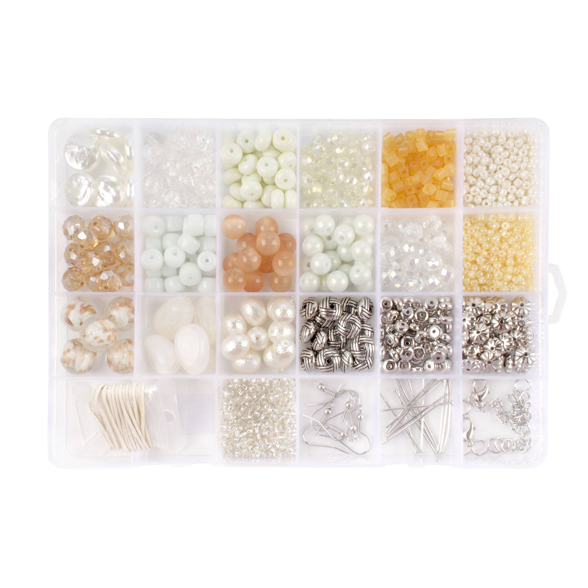 Bead Kits for Jewerly Making - 1300pcs Bead Craft Set - DIY Bracelets ...