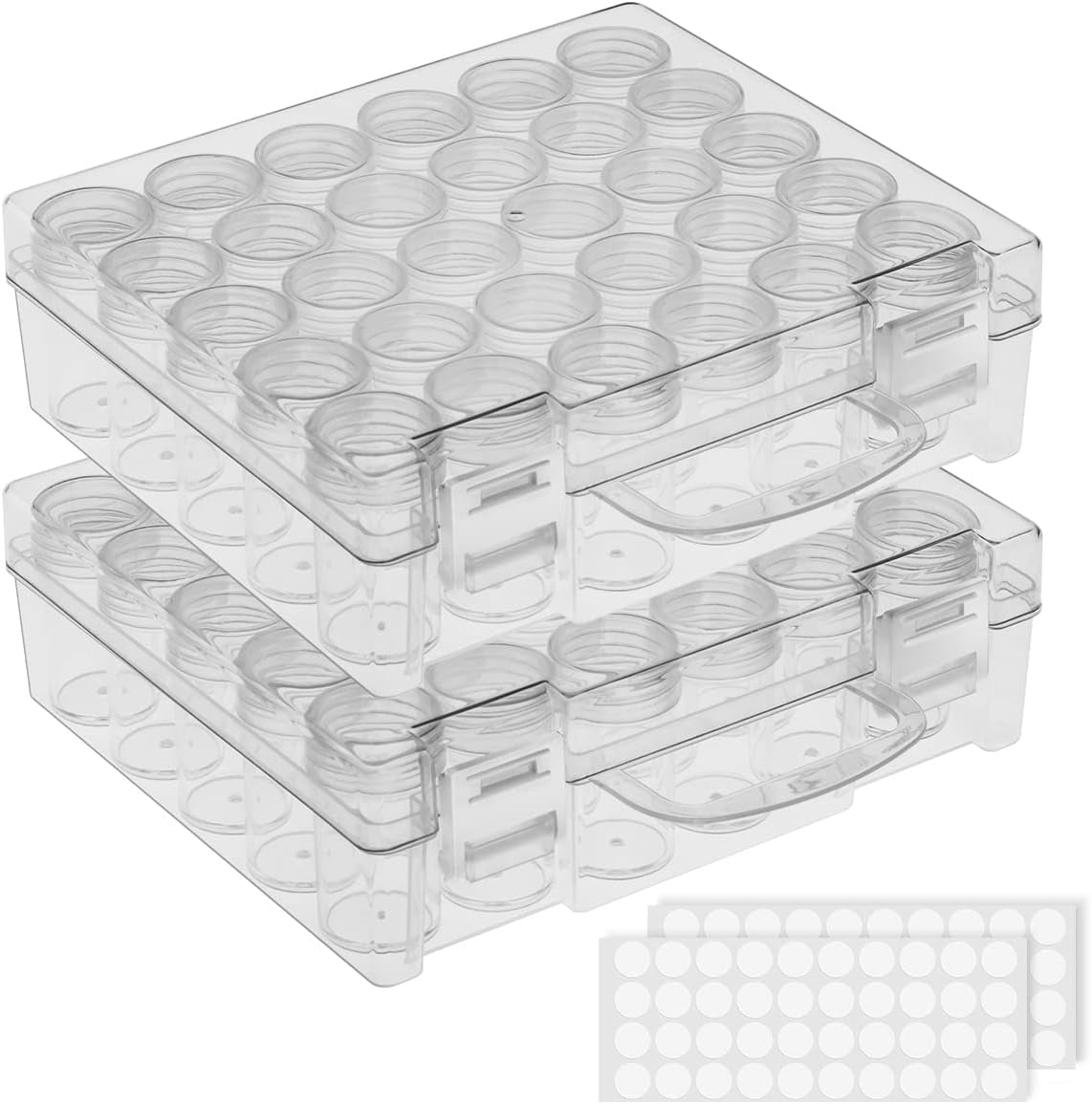 Bead Organizer, 30 Grids Diamond Painting Storage Containers with ...