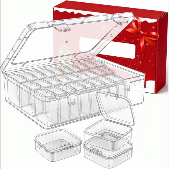 Bead Organizer Box, 31Pcs Small Beads Organizers and Storage Plastic ...
