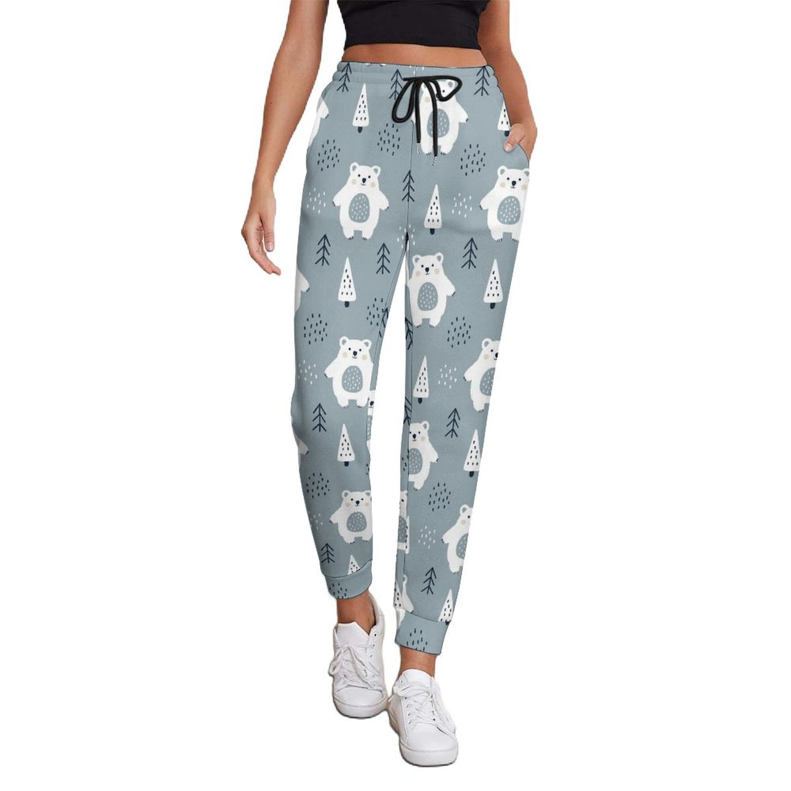 Bead Tree Winter Women's Sweatpants Joggers with Pockets, Comfy Sweat ...