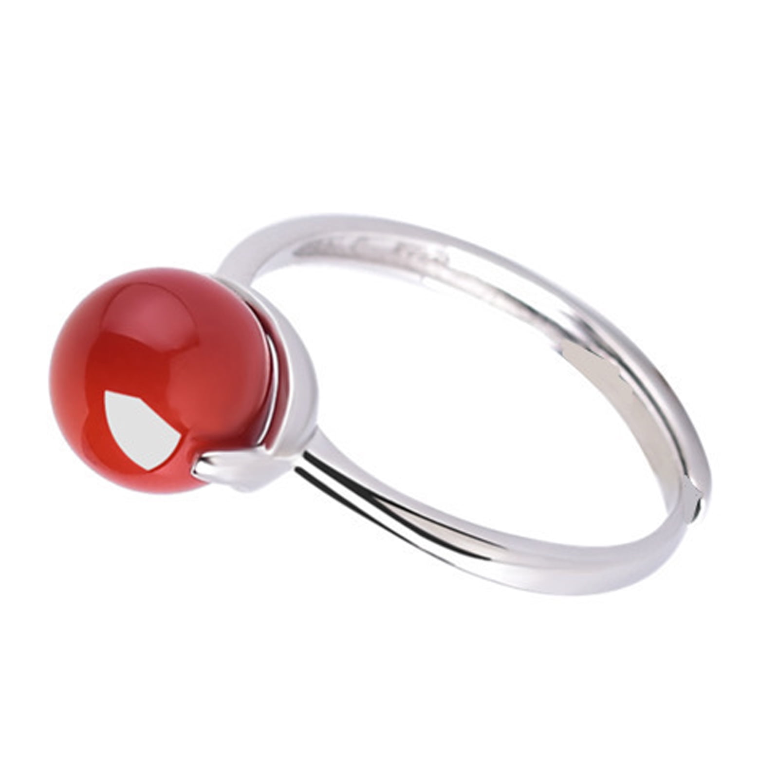 Bead Wedding Rings Elegant Unisex Jewelry Adjustable Rings Metal Unique ...