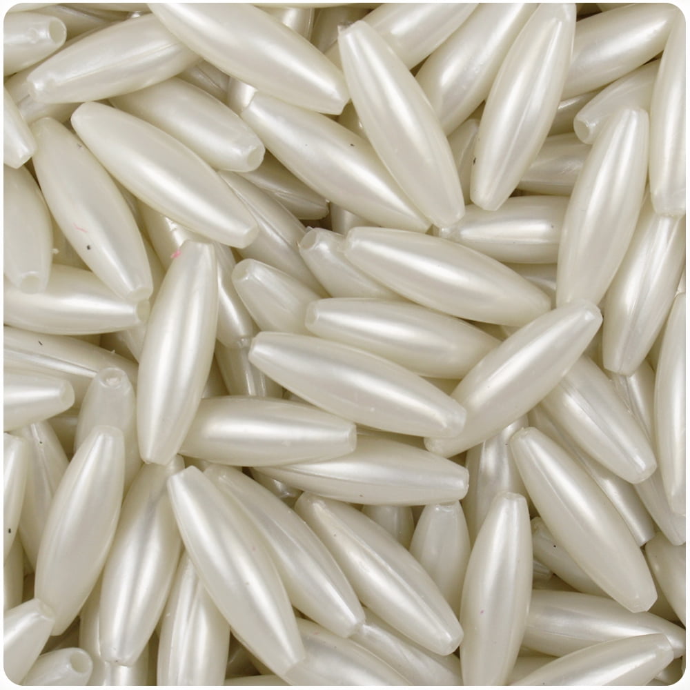 BeadTin Bridal Pearl 19mm Spaghetti Craft Beads (150pcs) - Walmart.com