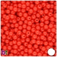BeadTin Bright Red Opaque 6mm Round Plastic Beads (500pcs) - Walmart.com