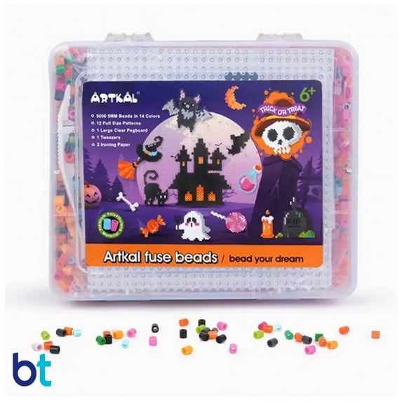BeadTin Halloween Theme Midi Fuse Bead Set (5000 Beads) - Walmart.com