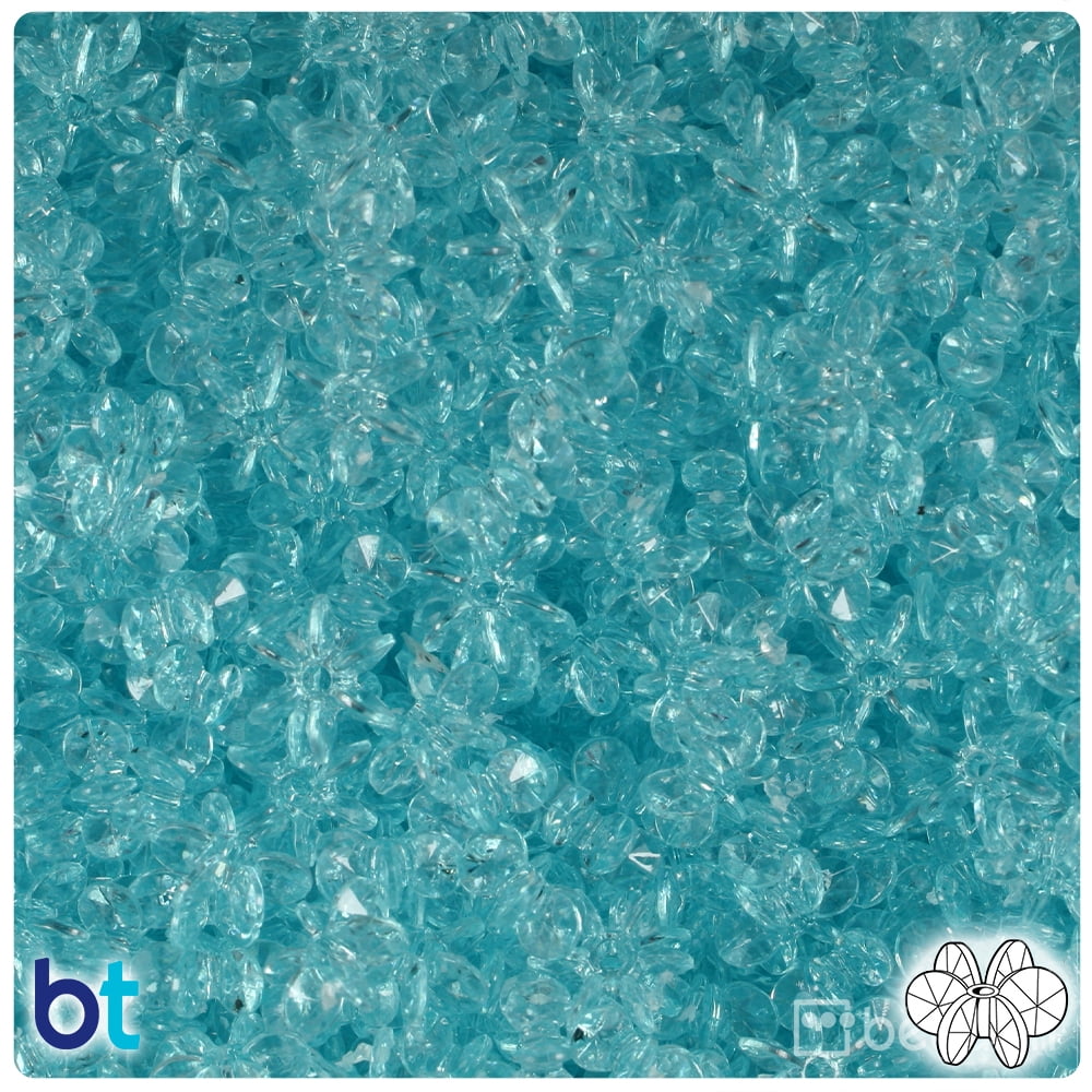 BeadTin Light Turquoise Transparent 10mm SunBurst Craft Beads (450pcs ...