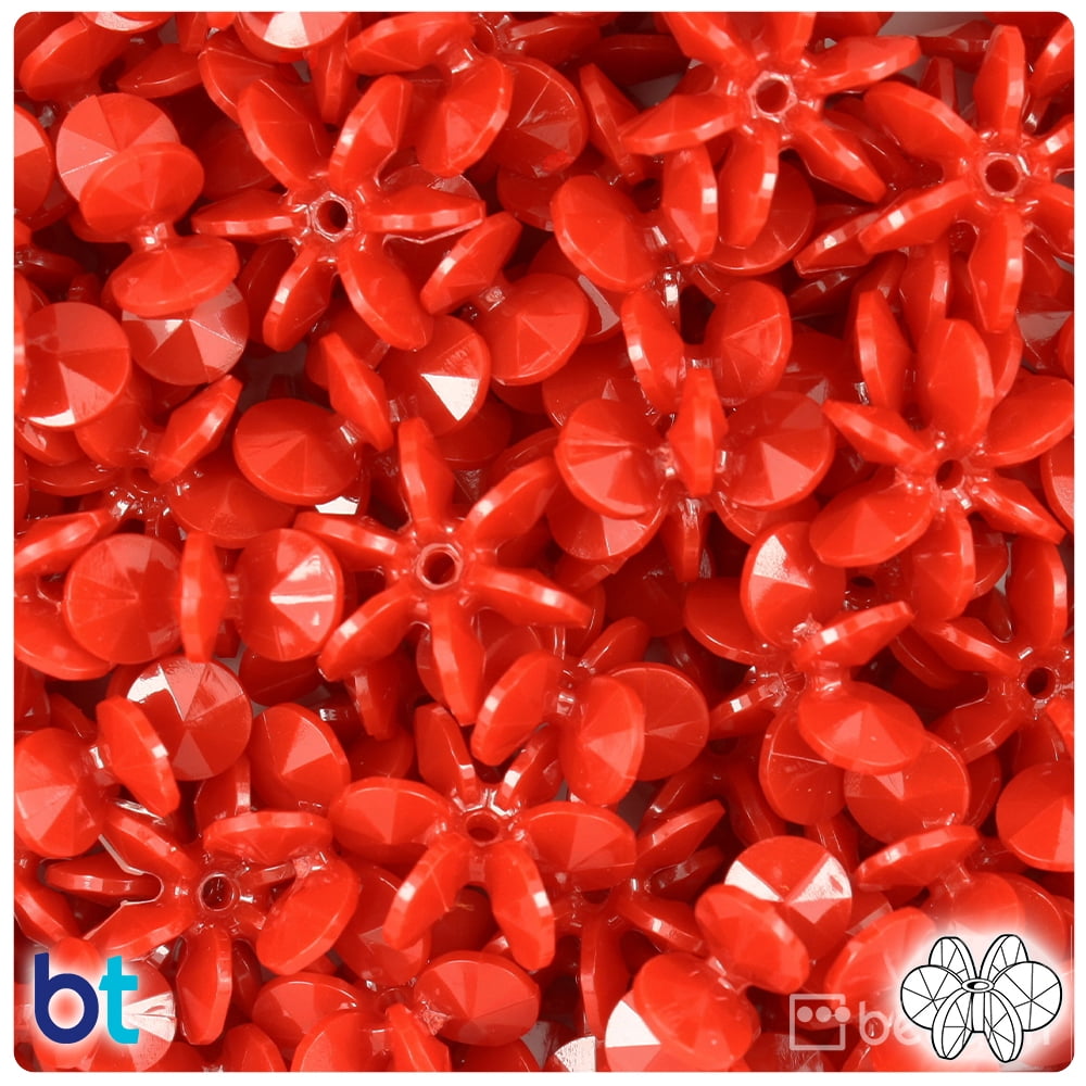 BeadTin Red Opaque 18mm SunBurst Craft Beads (135pcs) - Walmart.com