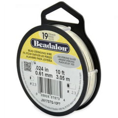 Beadalon .925 Sterling Silver Beading Wire, .024 Inch, 10 Feet ...