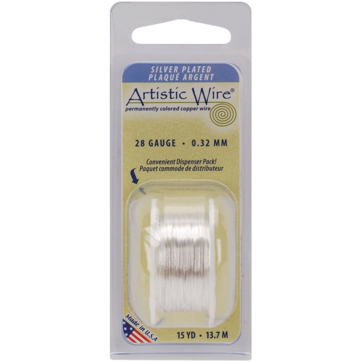 Beadalon Artistic Wire 28 Gauge 15ydNonTarnish Silver - Walmart.com