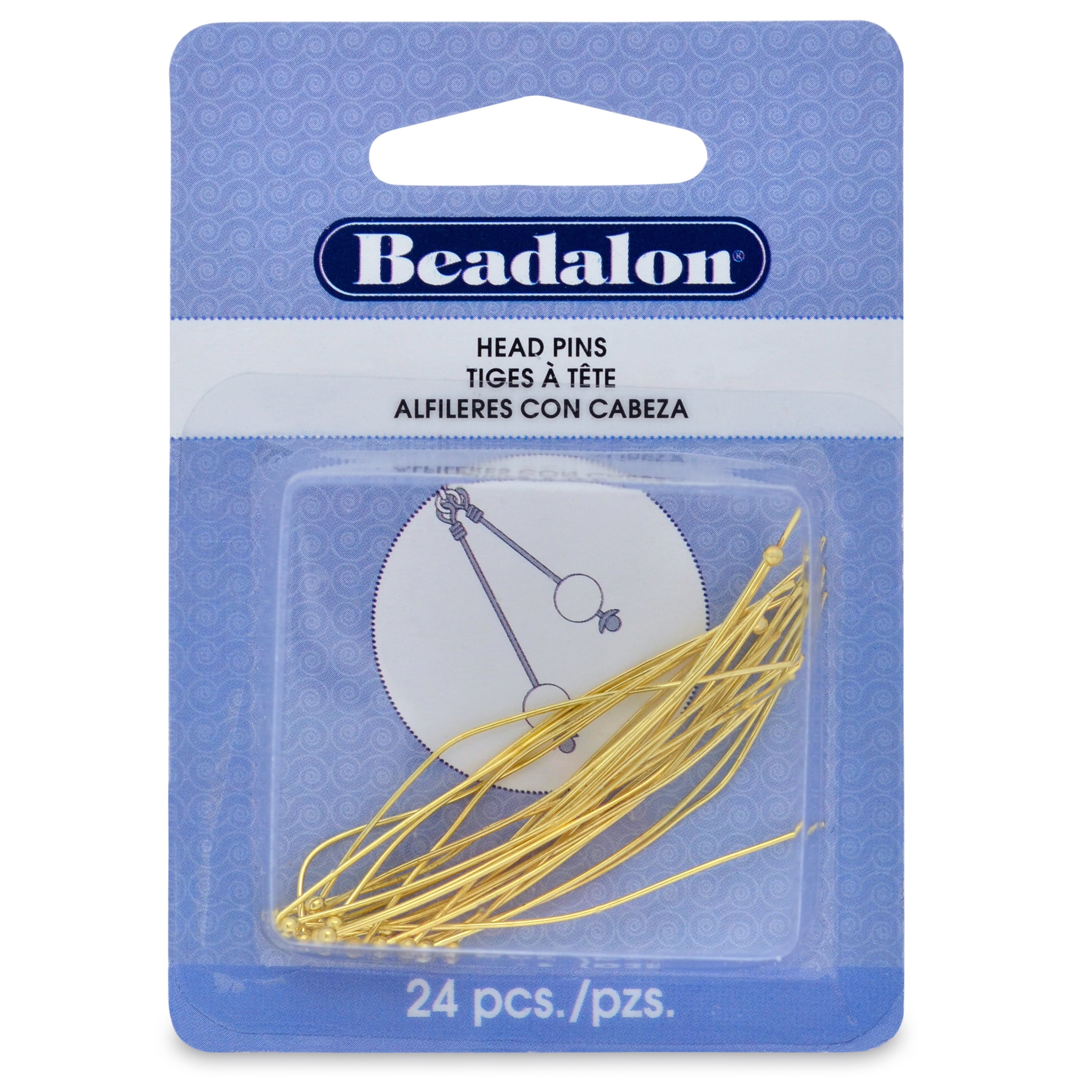 Beadalon Ball Pin: Gold Plated, 50mm - Walmart.com