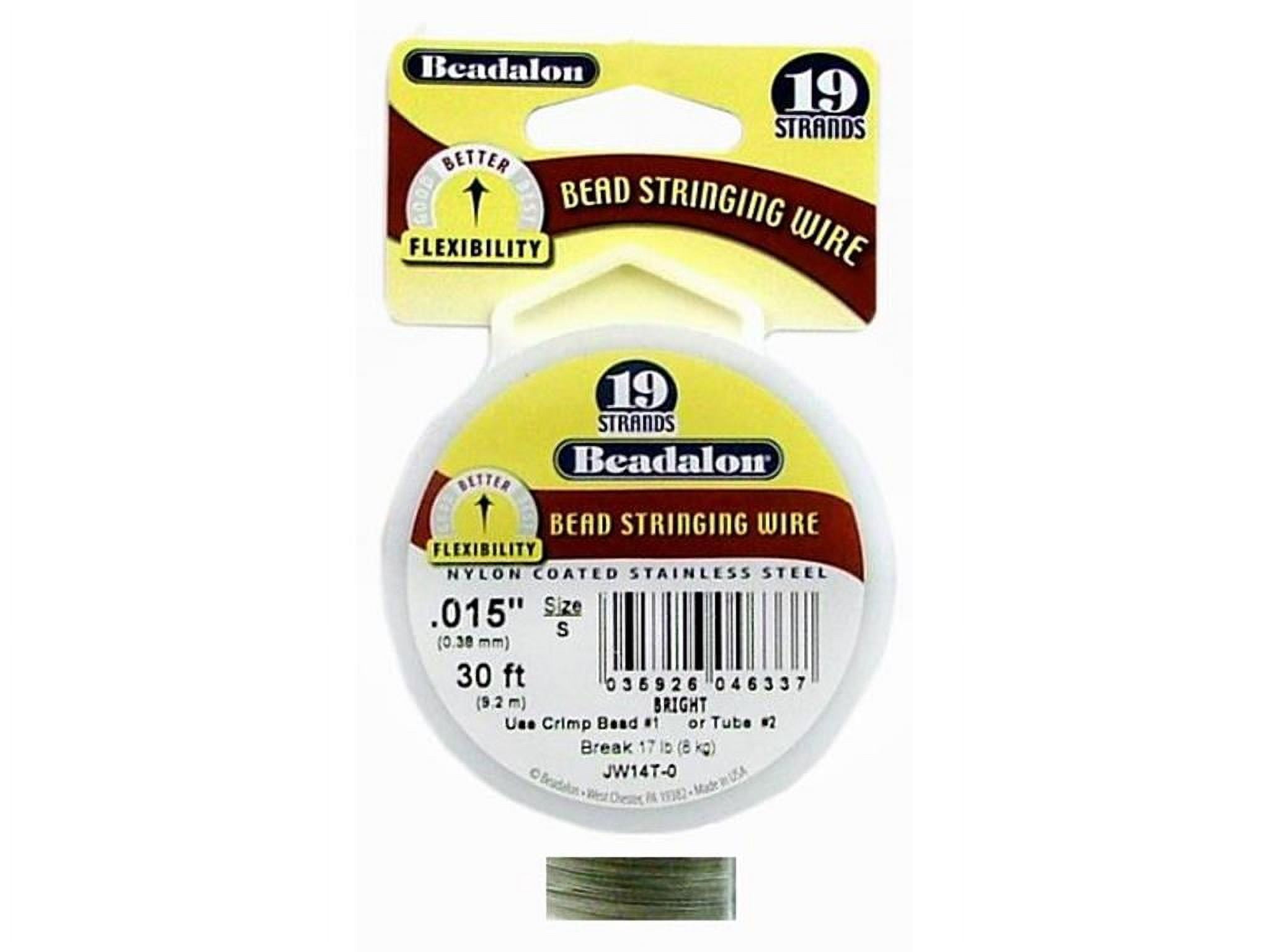 Beadalon Bead Wire 19Strand .015" Bright 30' - Walmart.com
