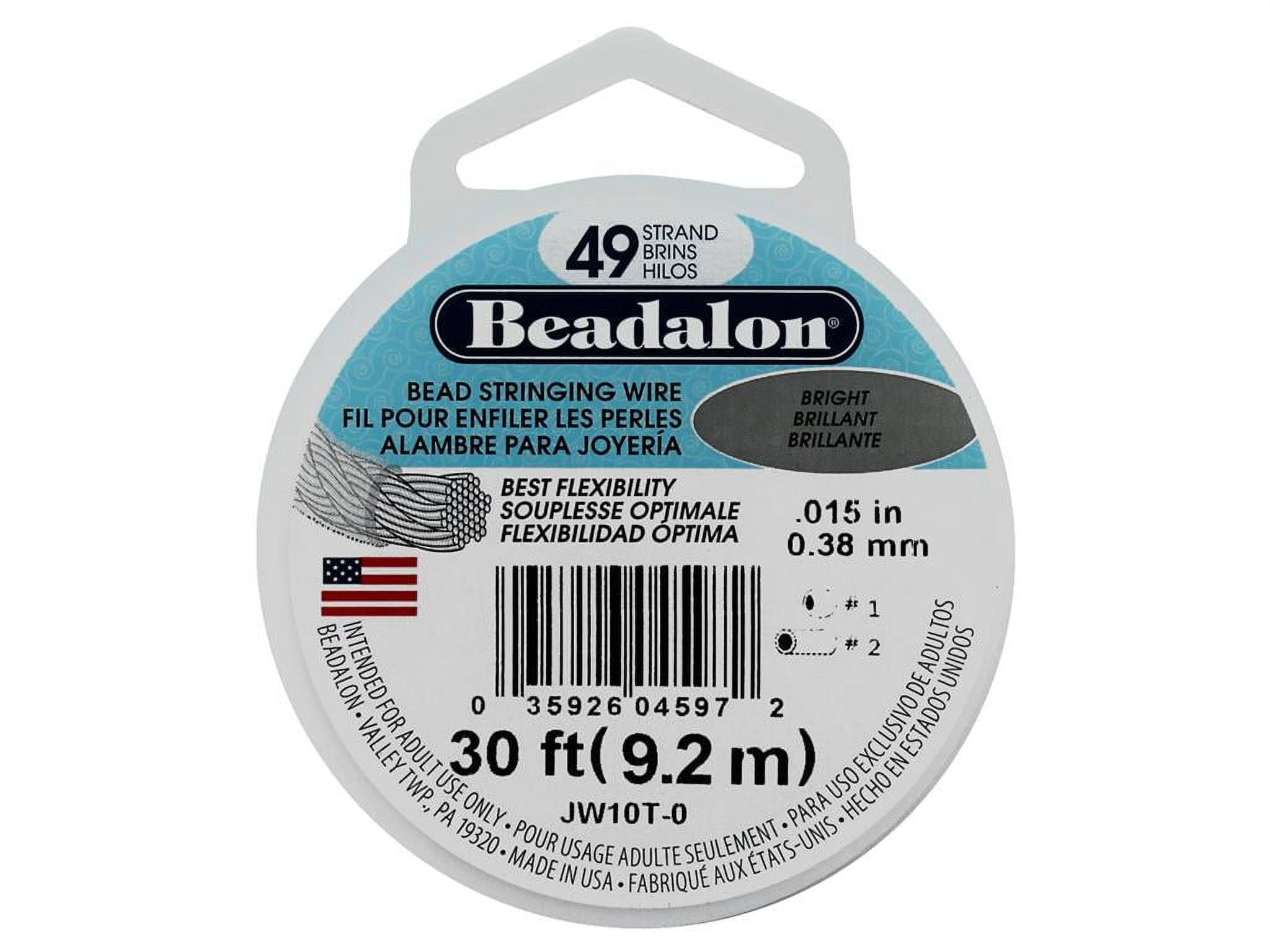Beadalon Bead Wire 49Strand .015" Bright 30' - Walmart.com