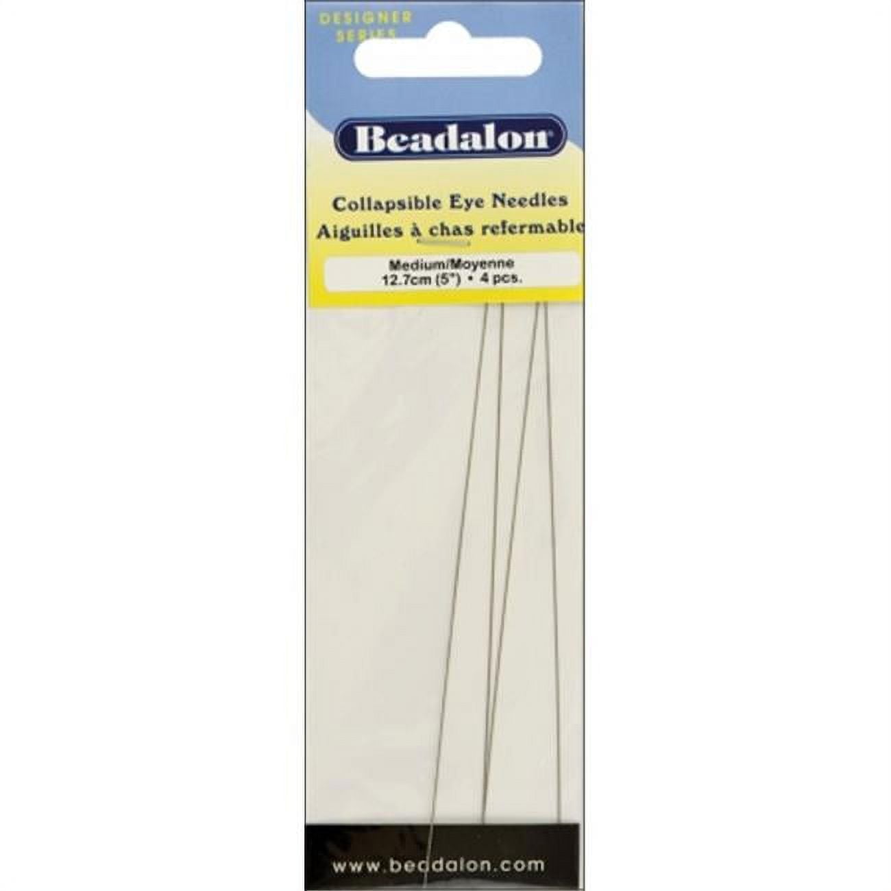 Beadalon Collapsible Eye Needles 2.5" 4/Pkg-Medium - Walmart.com