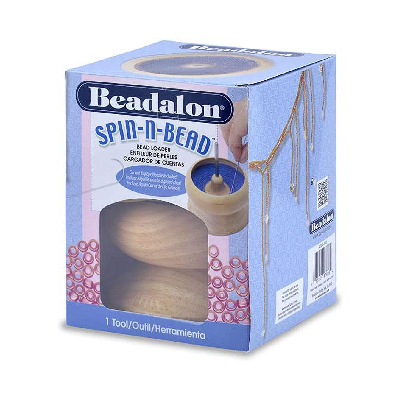 Beadalon Spin N Bead Jewelry Making Tool Wood Bead Bowl - Includes a ...