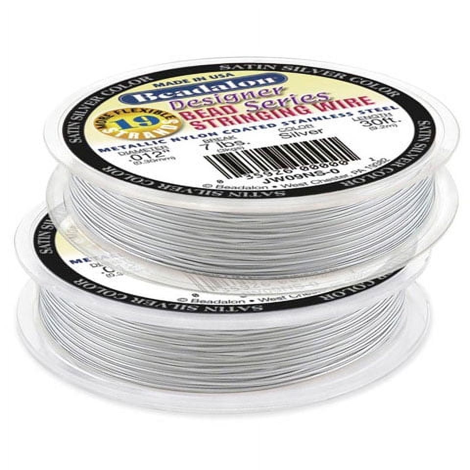 Beadalon Wire: 19 Strand, Satin Silver Bead Wire - Walmart.com