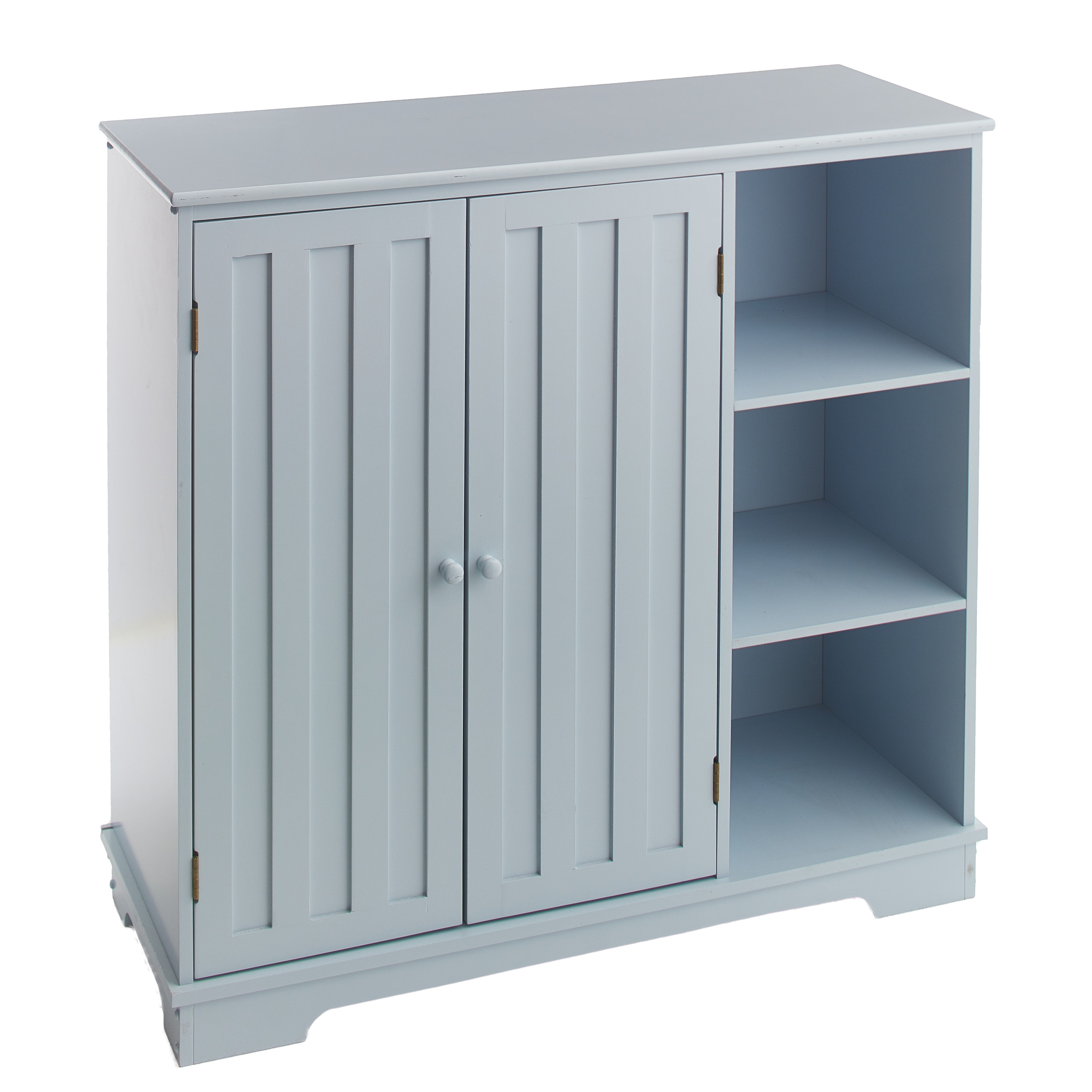 Beadboard Buffet Cabinet - Sideboard with Storage - Barn Gray - Walmart.com