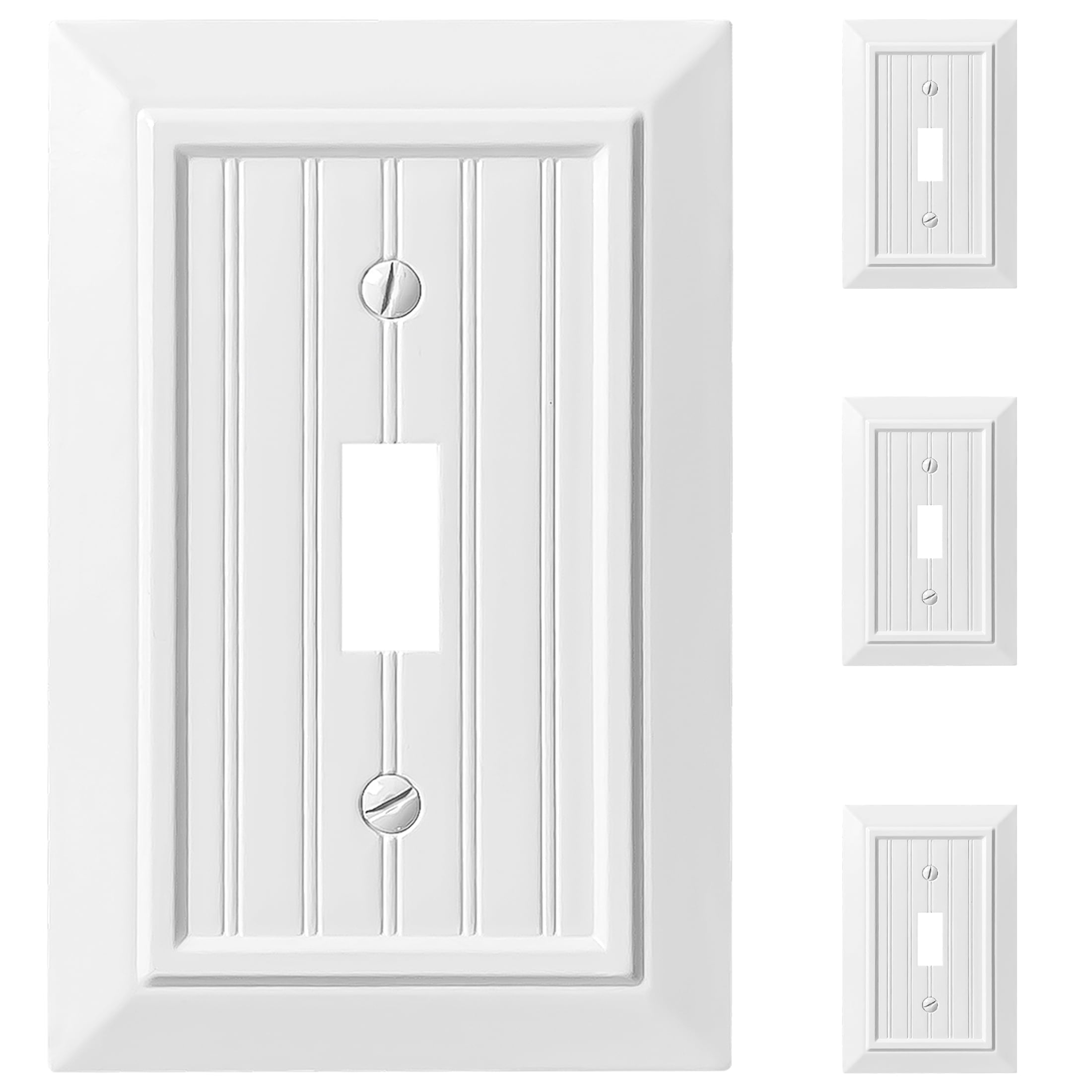 Beadboard Outlet Covers Wall Plates, Bamboo Fiber Light Switch Covers ...