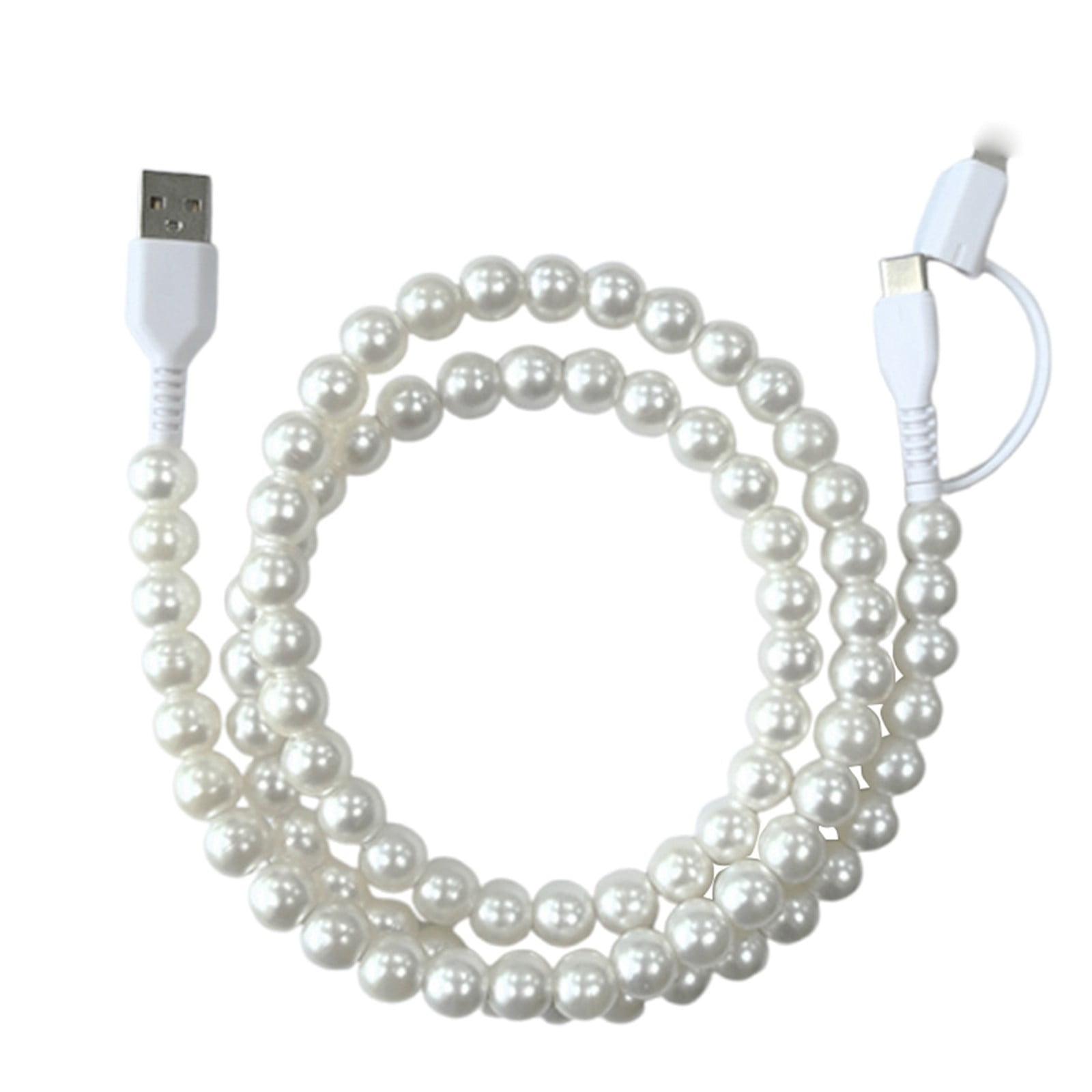 Beaded 2-in-1 Cellphone Cord for Fast Charging&Efficient Data Transfer ...