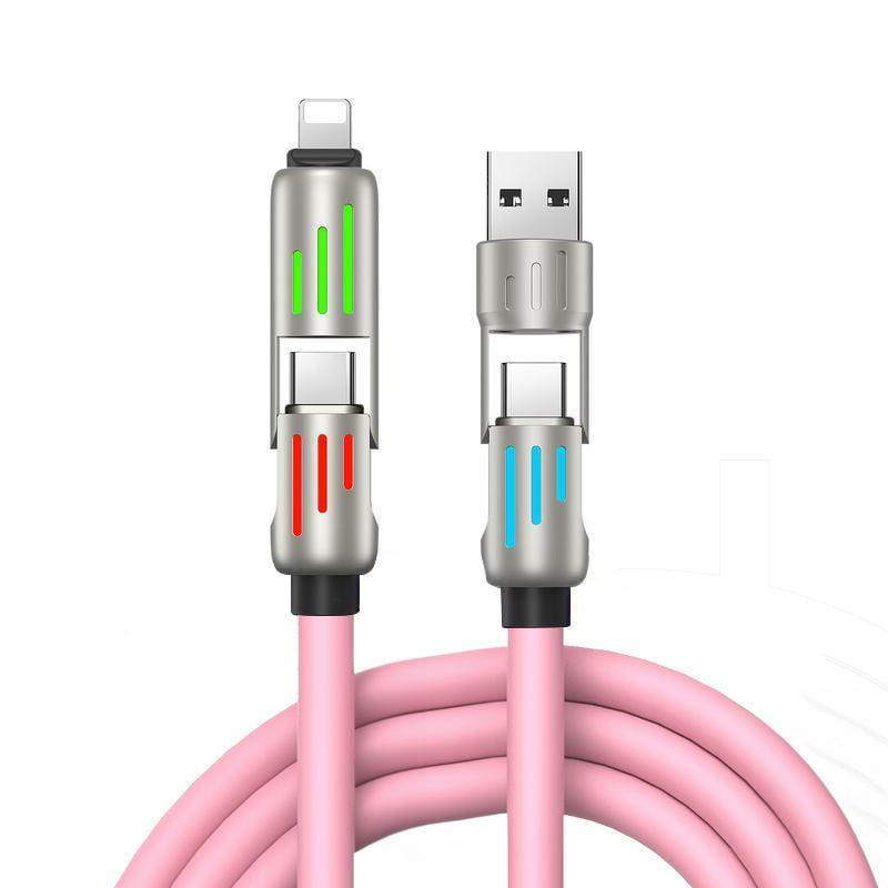 Beaded 4-in-1 Charging Cords - 3.3ft charger for all device USBC ...