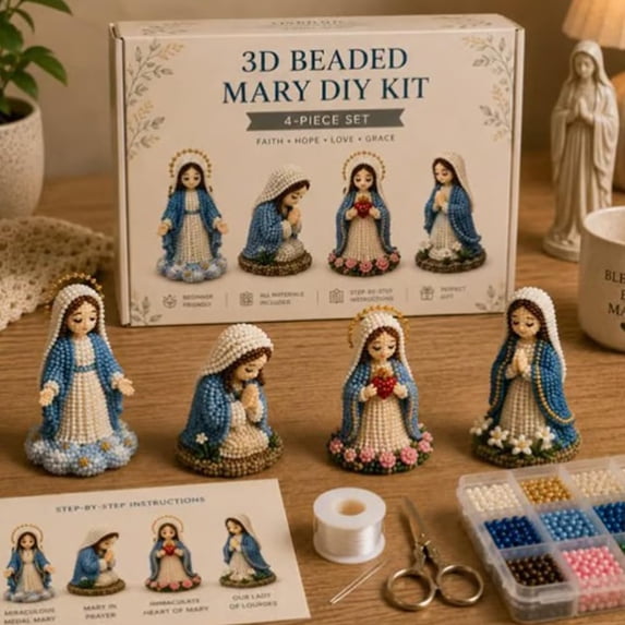 Beaded Animal Kit - Tiny 3D Beaded Animal DIY Kit, Embroidery Making ...