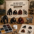 Beaded Animal Kit - Tiny 3D Beaded Animal DIY Kit, Embroidery Making ...
