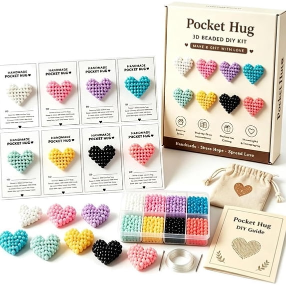 Beaded Animal Kit - Tiny 3D Beaded Animal DIY Kit, Embroidery Making ...