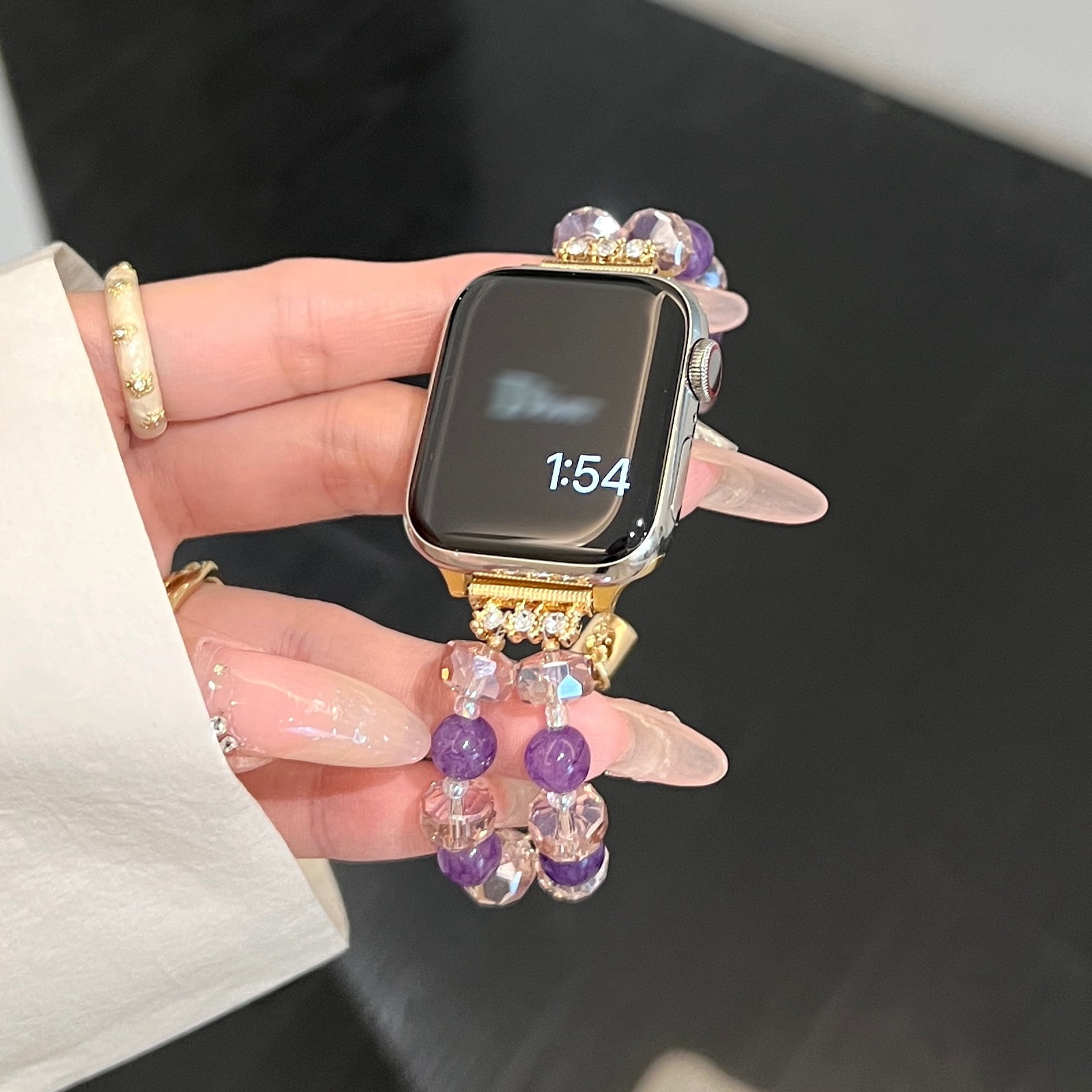 Beaded Boho Bracelet Compatible for Apple Watch Band 40mm/38mm/41mm ...