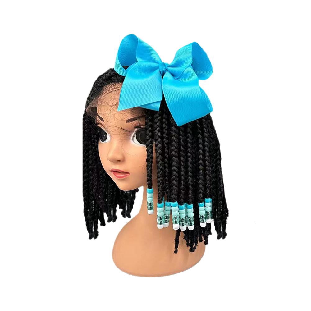 Beaded Bow Ponytail Extension For Kids with Braids G0G0 - Walmart.com