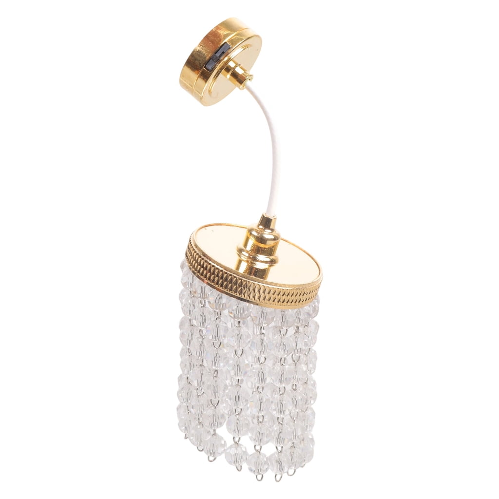 Beaded Chandelier Model Bedroom Ceiling Light Miniature Furniture Model ...