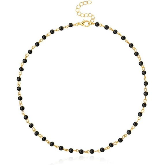 Beaded Choker Necklace Dainty Opal Birthstone Chokers Necklaces Jewelry ...