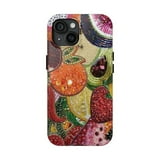 Beaded Collage Fruit Mosaic Print Protective Tough Phone Case for ...